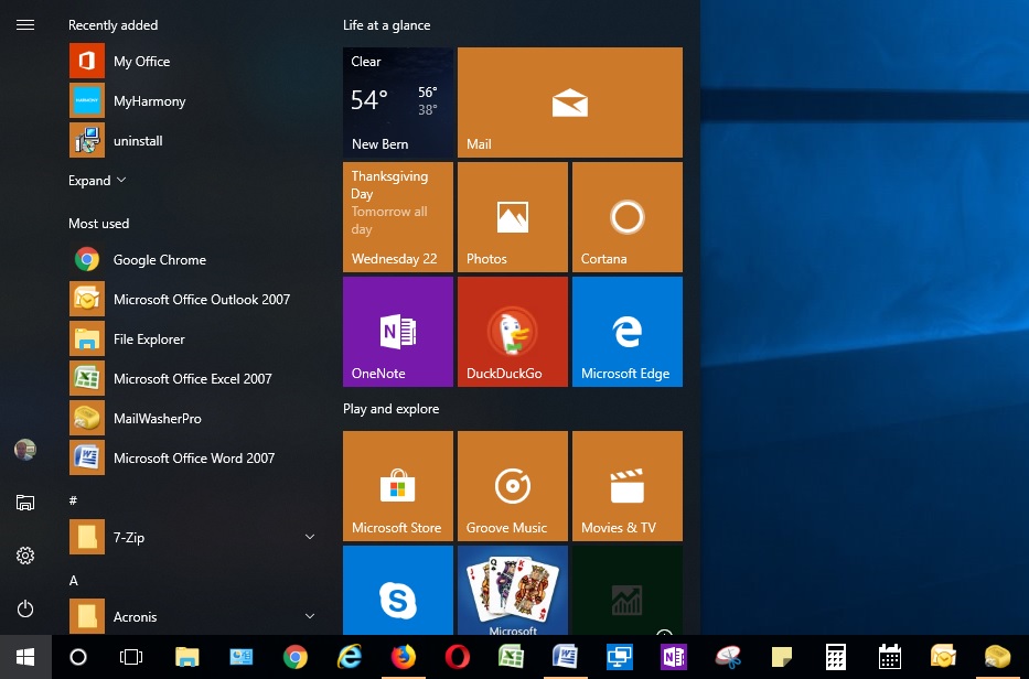 Getting to Know Windows 10